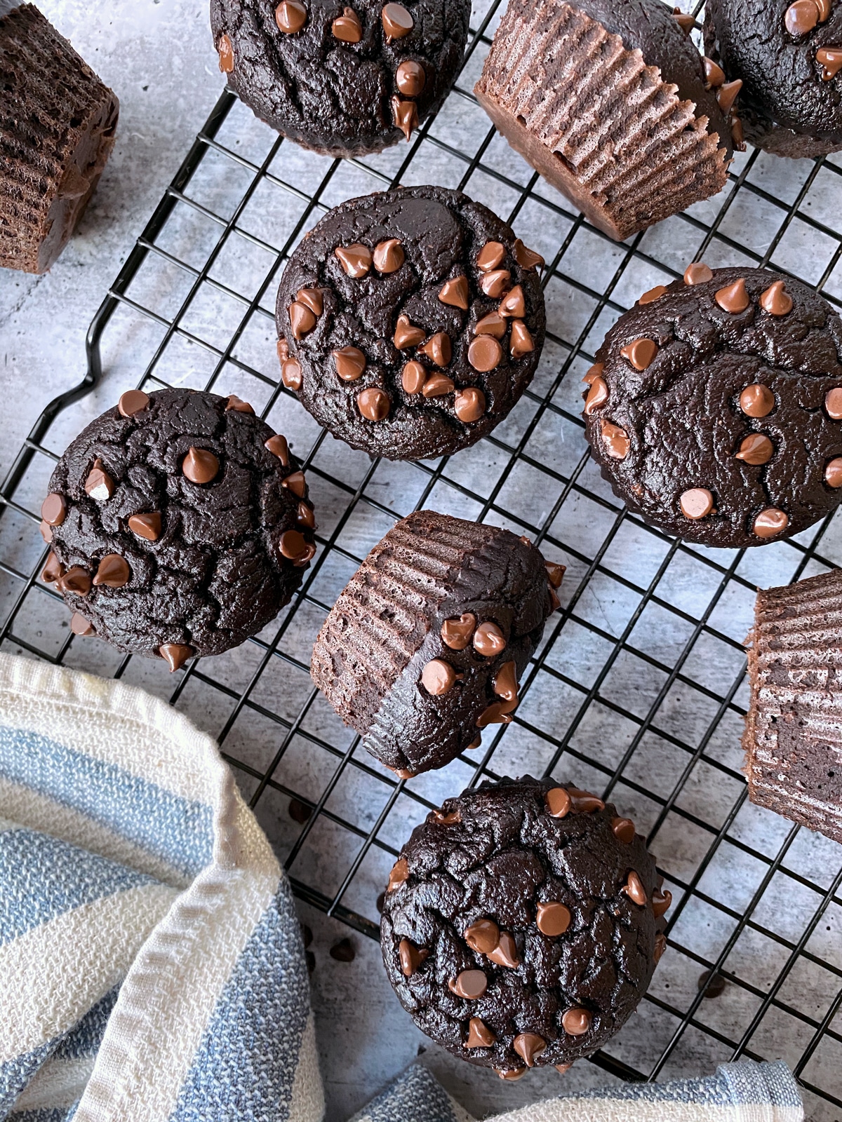 Mint Chocolate Chip Tigernut Flour Muffins - Bake It Paleo