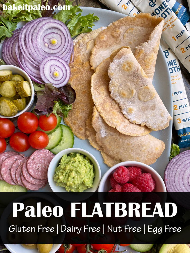 Paleo Flatbread (Egg Free, Nut Free) - Bake It Paleo