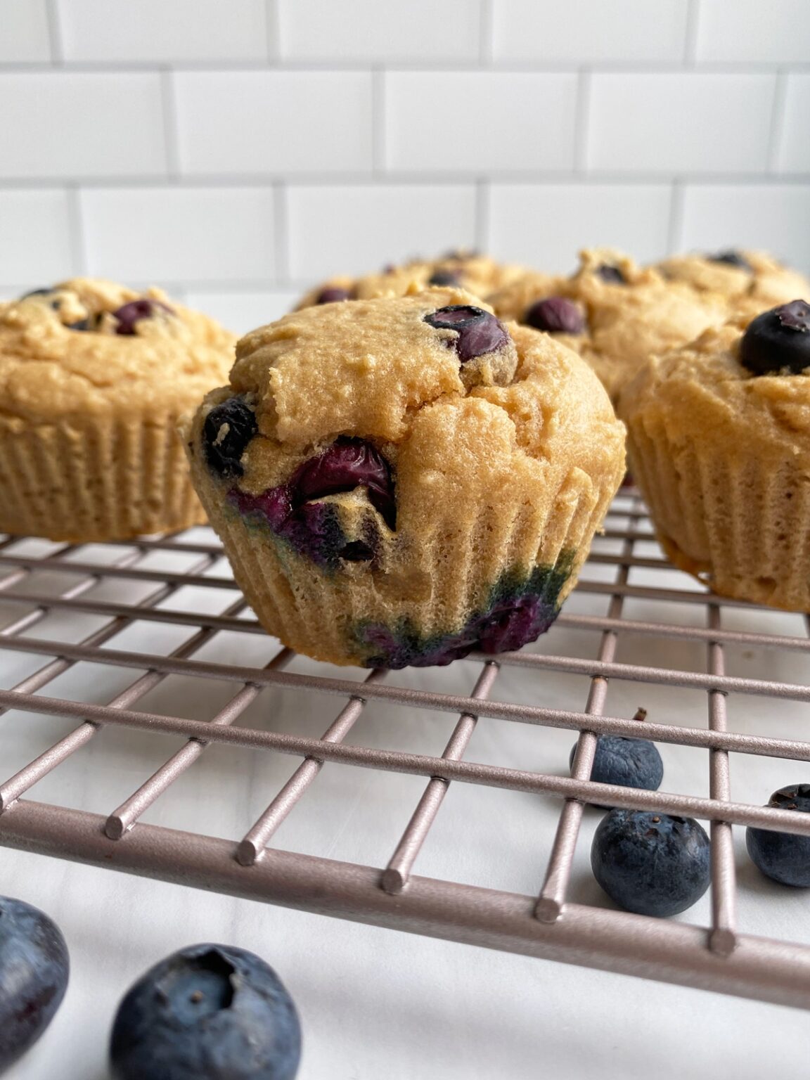 Blueberry Cassava Flour Muffins (Paleo, Nut Free) - Bake It Paleo