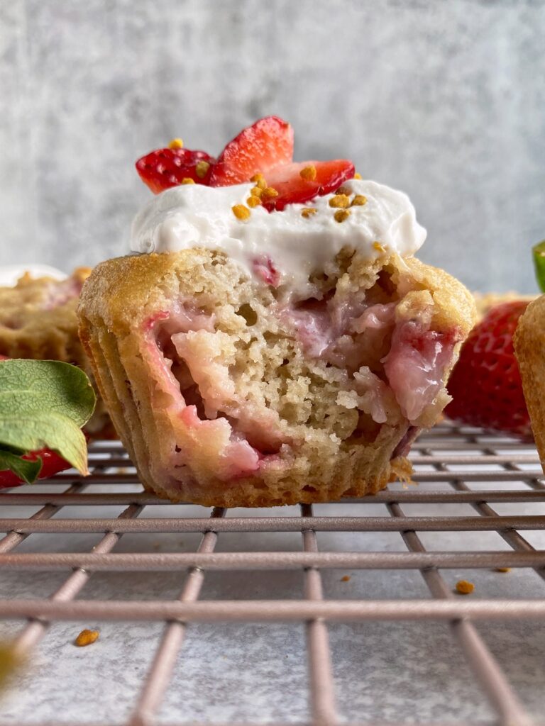 Strawberry Shortcake Muffins (Gluten Free, Paleo) - Bake It Paleo