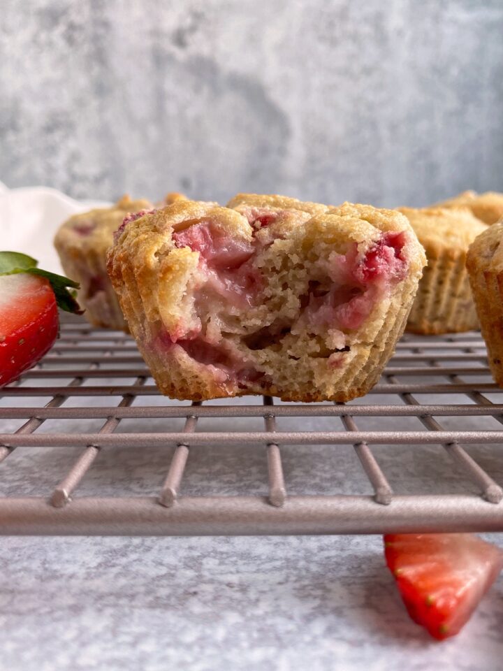 Strawberry Shortcake Muffins (Gluten Free, Paleo) - Bake It Paleo