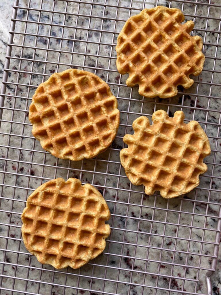 Healthy Vanilla Protein Waffles (Low Carb, Paleo) - Bake It Paleo