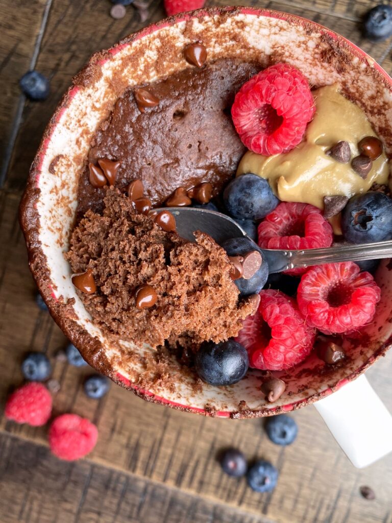 Chocolate Plantain Mug Cake (Paleo, Vegan, Nut Free) - Bake It Paleo