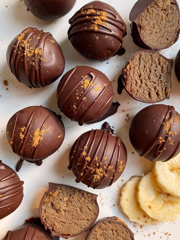 Vanilla Protein Balls (No Nuts, Paleo) - Bake It Paleo