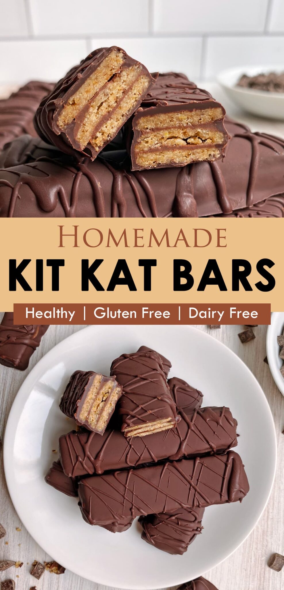 Healthy Kit Kat Recipe (Gluten Free, Vegan) - Bake It Paleo