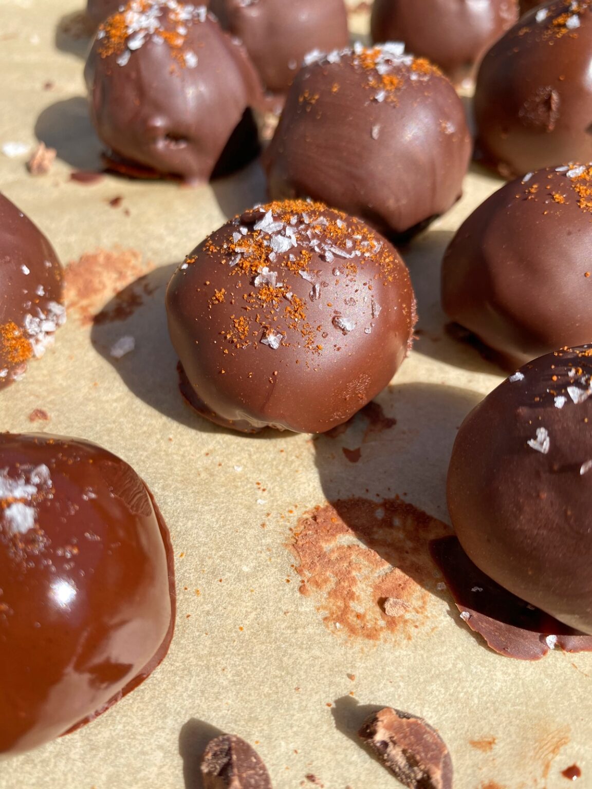 Mexican Chocolate Truffles (Paleo, Vegan) - Bake It Paleo