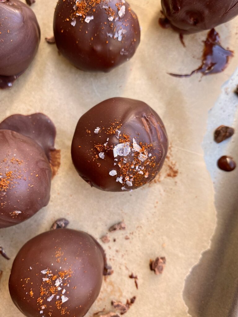 Mexican Chocolate Truffles (Paleo, Vegan) - Bake It Paleo
