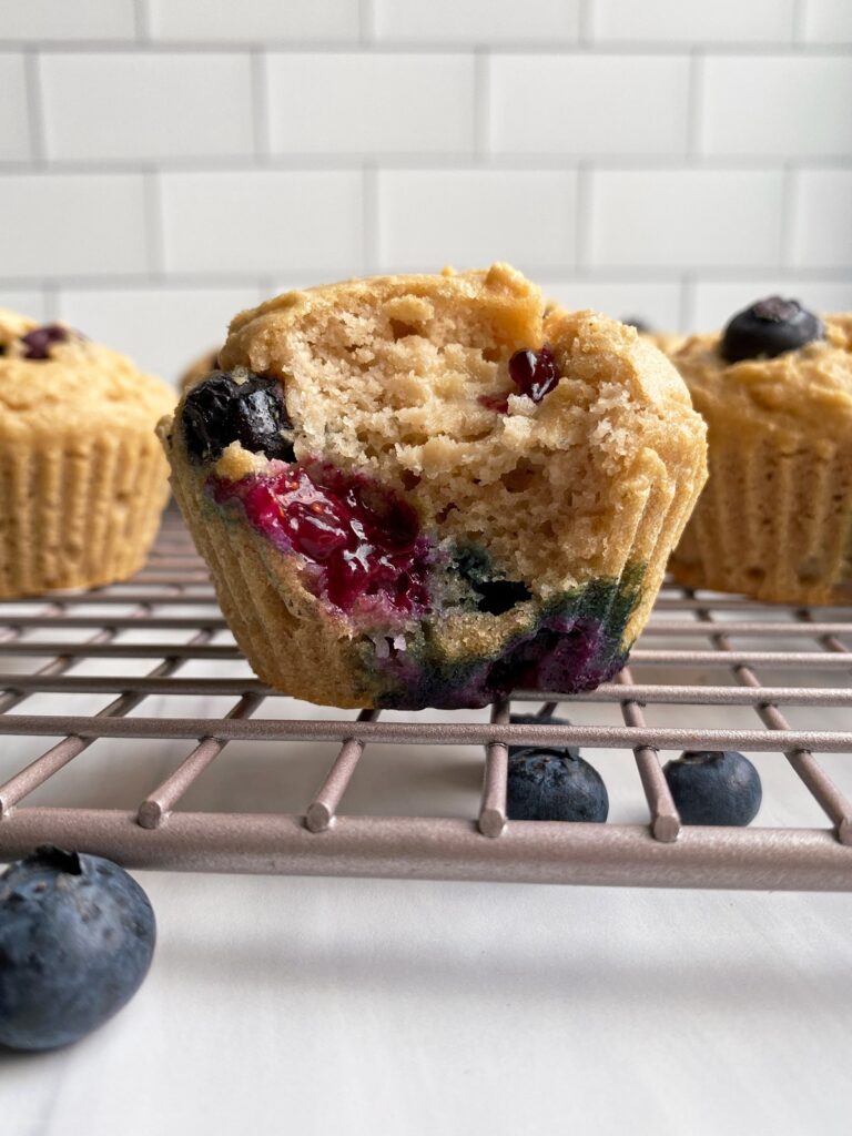 Blueberry Cassava Flour Muffins (Paleo, Nut Free) - Bake It Paleo