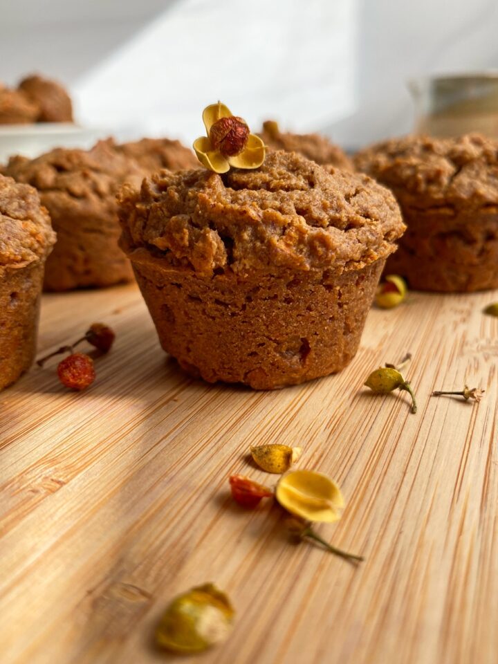 Mini Carrot Muffins (Eggless, Gluten Free) - Bake It Paleo