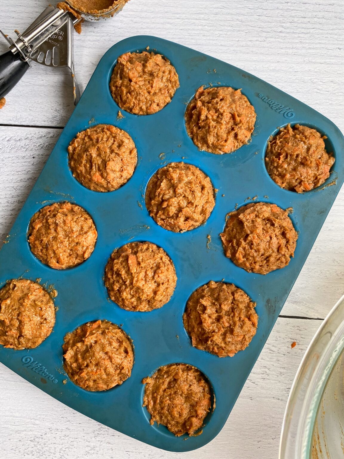 Mini Carrot Muffins (Eggless, Gluten Free) - Bake It Paleo