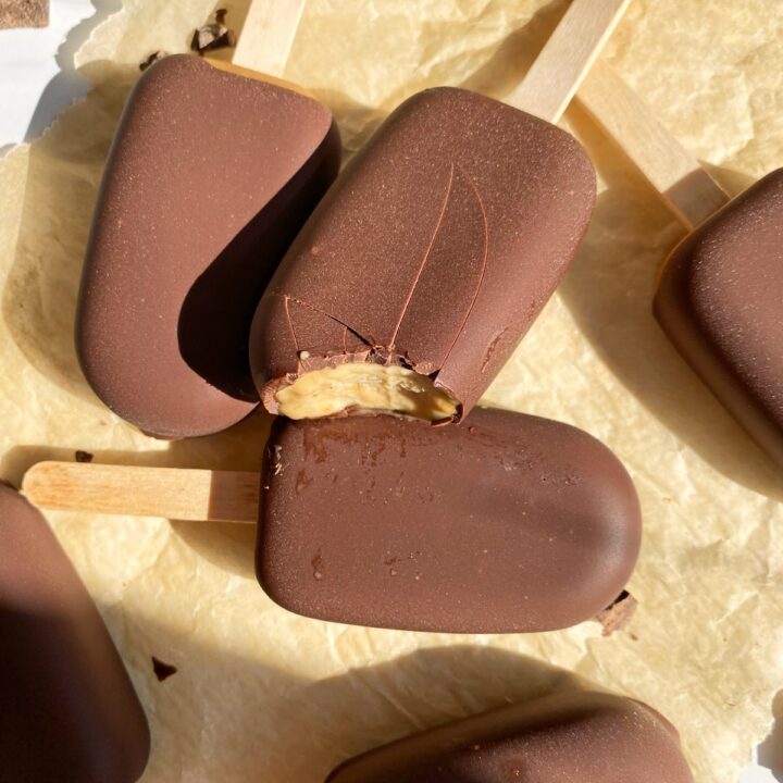 Chocolate Covered Banana Ice Cream Bars Bake It Paleo