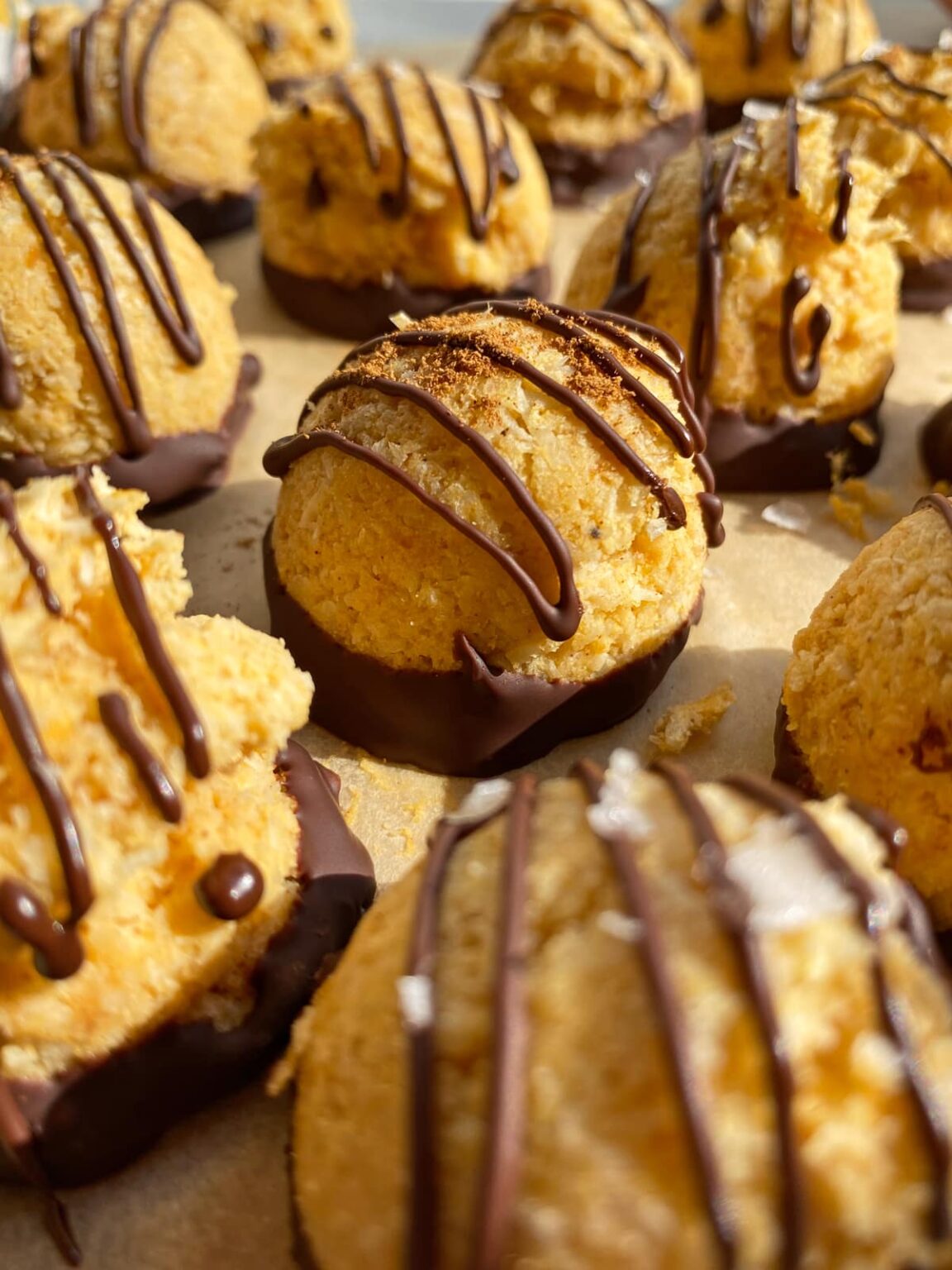 Pumpkin Coconut Macaroons (No Bake, Paleo) - Bake It Paleo