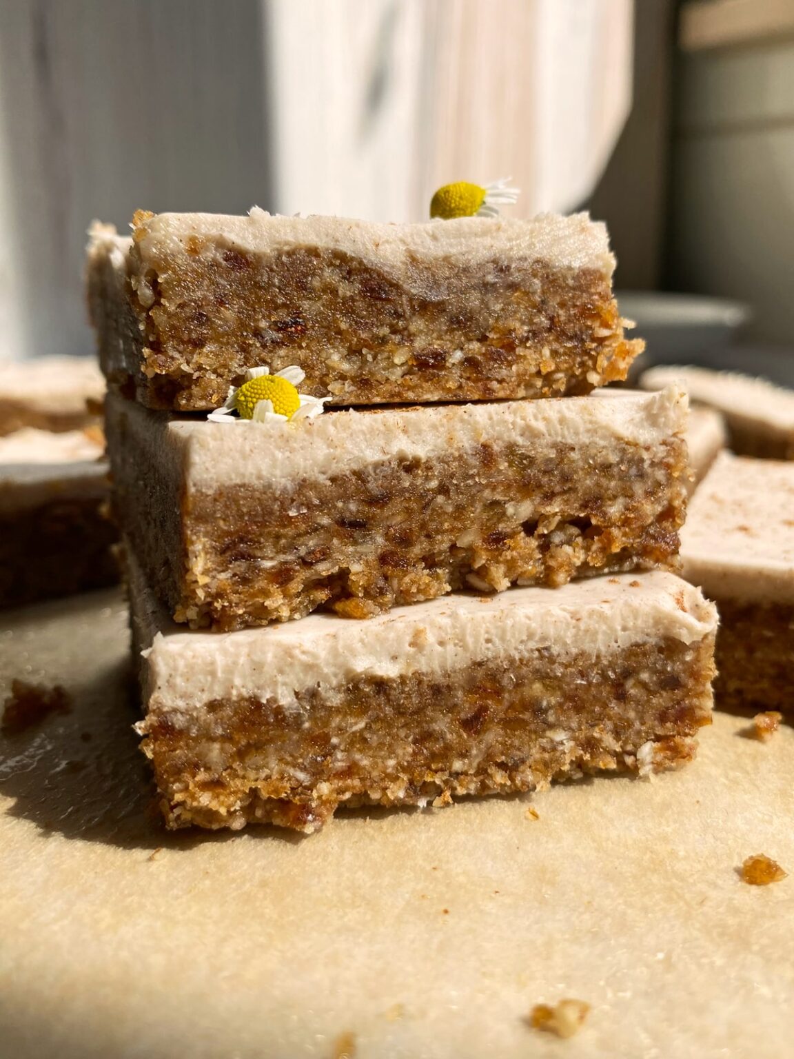 Gingerbread Cookie Bars (No Bake, Paleo, Vegan) - Bake It Paleo