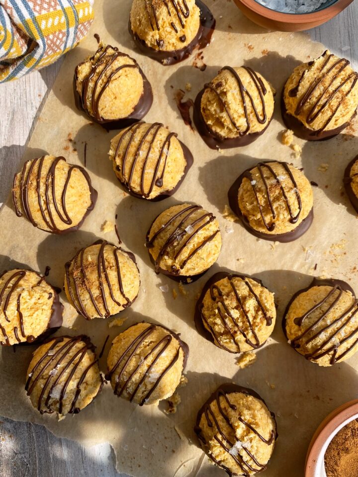Pumpkin Coconut Macaroons (No Bake, Paleo) - Bake It Paleo