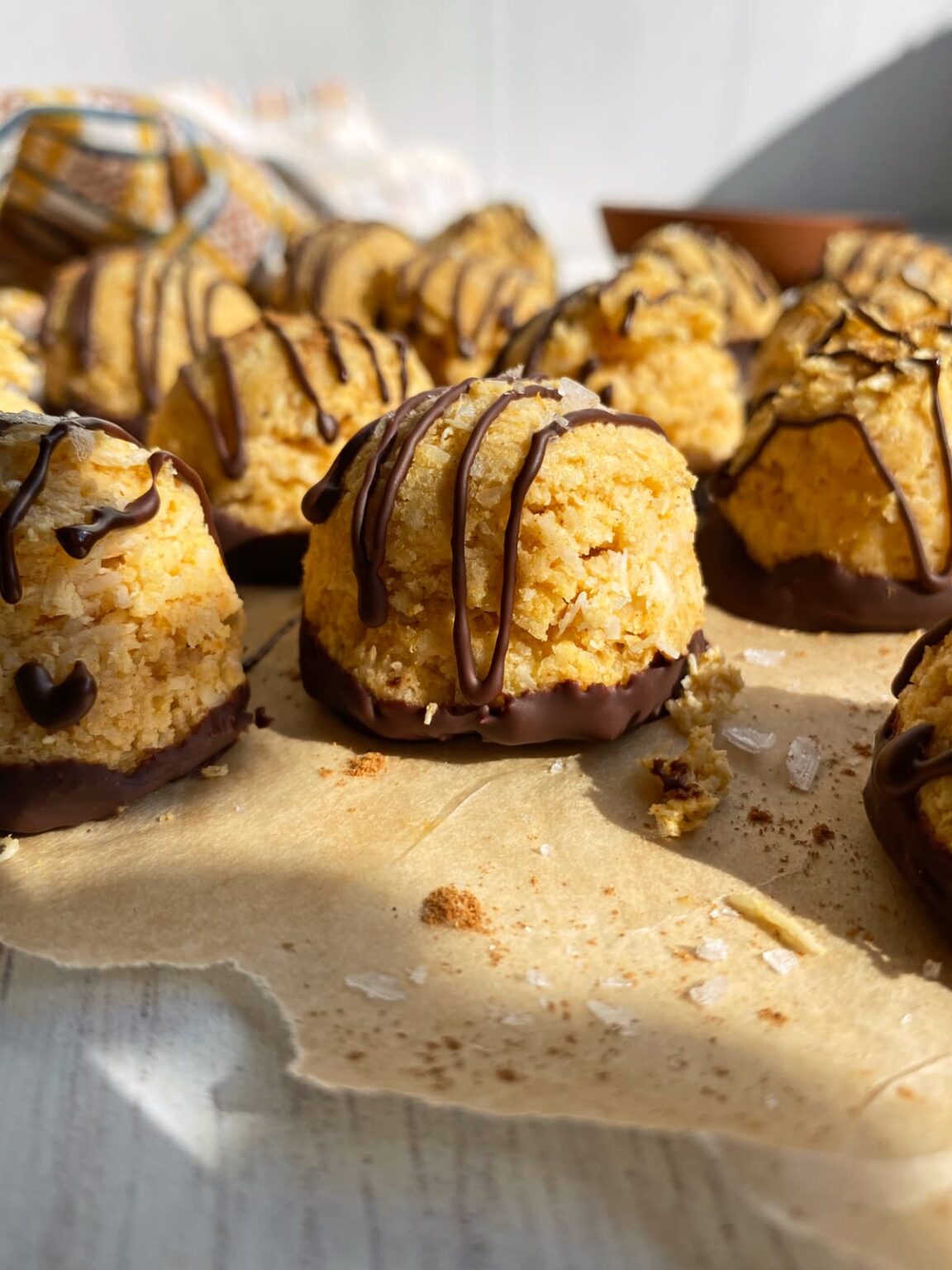 Pumpkin Coconut Macaroons (No Bake, Paleo) - Bake It Paleo