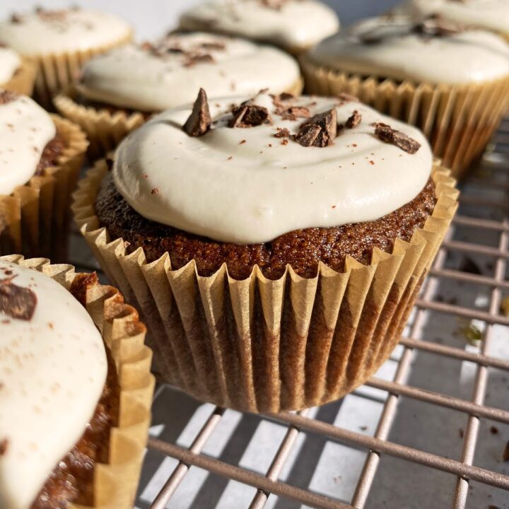 Chocolate Tigernut Flour Cupcakes (Paleo, Nut Free) - Bake It Paleo