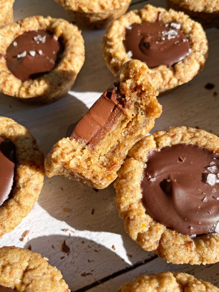 Sunbutter Cookie Cups (Paleo, Vegan) - Bake It Paleo