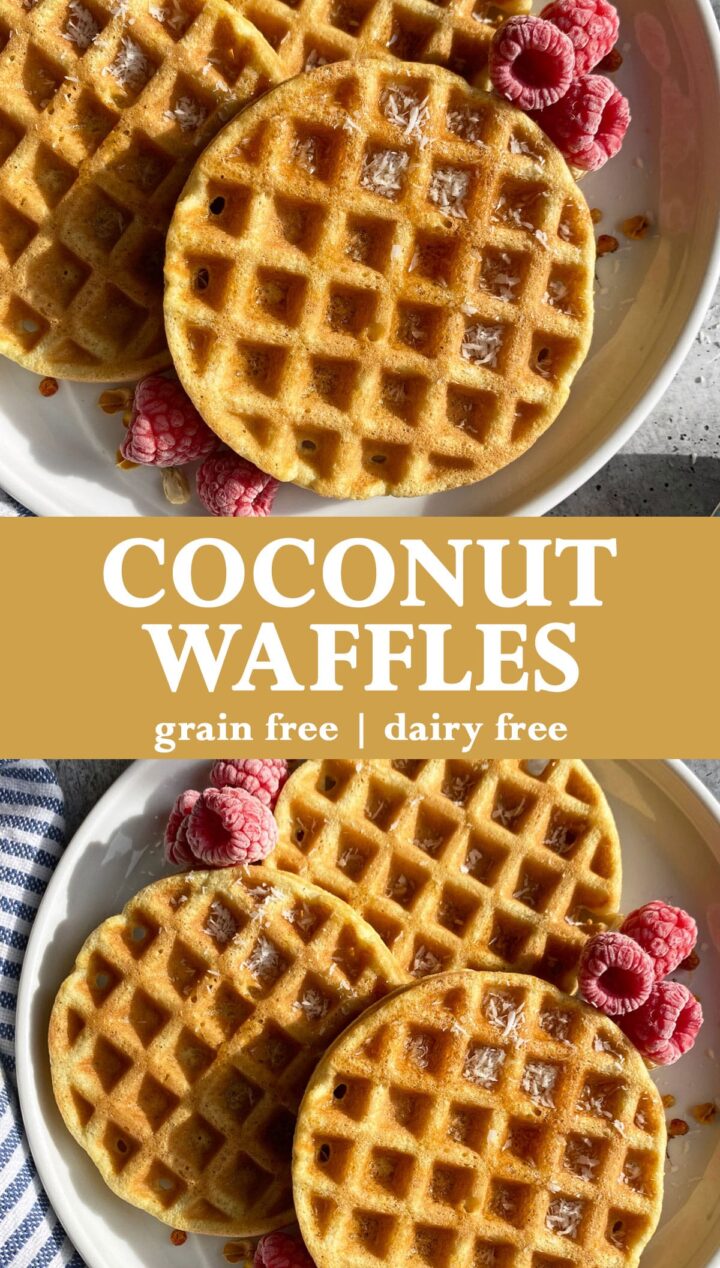 Crispy Coconut Flour Waffles (Paleo) - Bake It Paleo