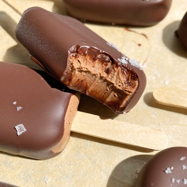 Protein Ice Cream Bars (Dairy Free) - Bake It Paleo