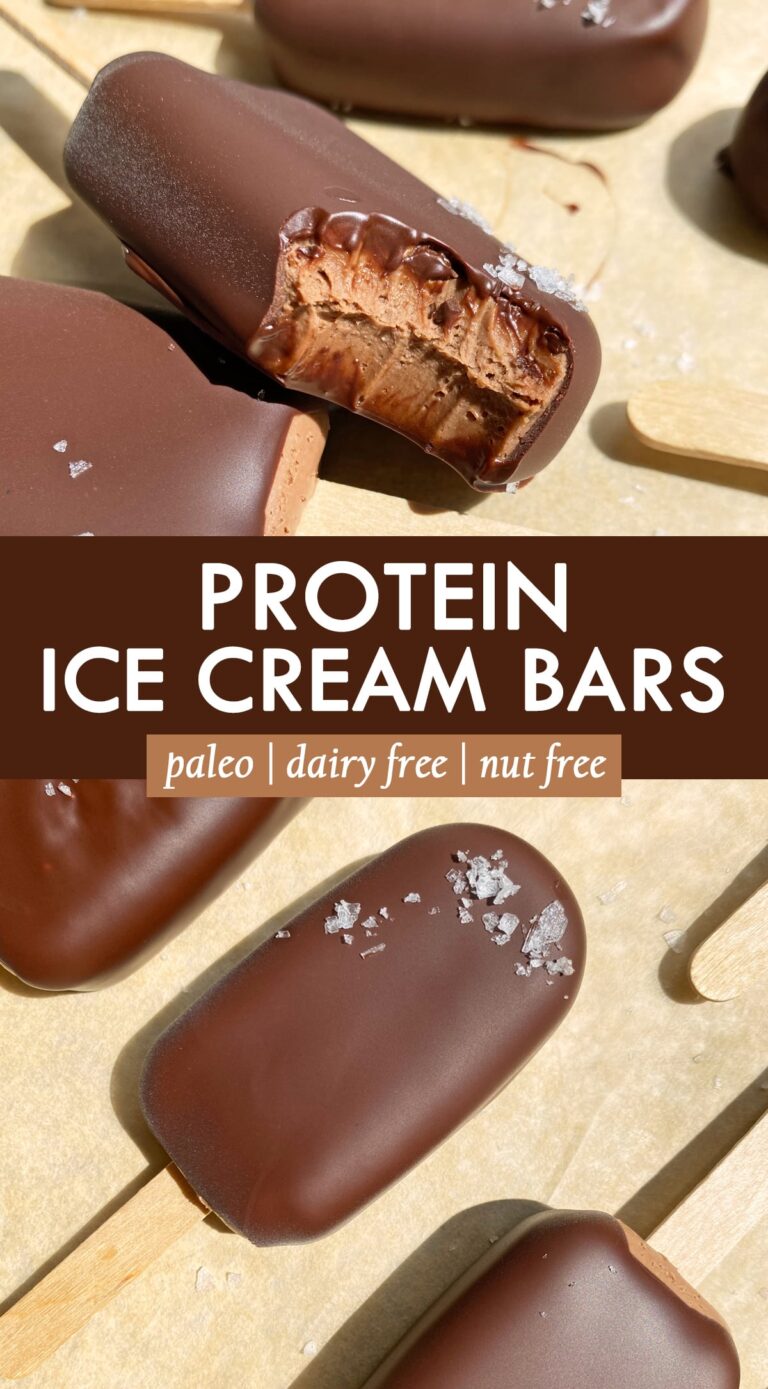 Protein Ice Cream Bars (Dairy Free) - Bake It Paleo
