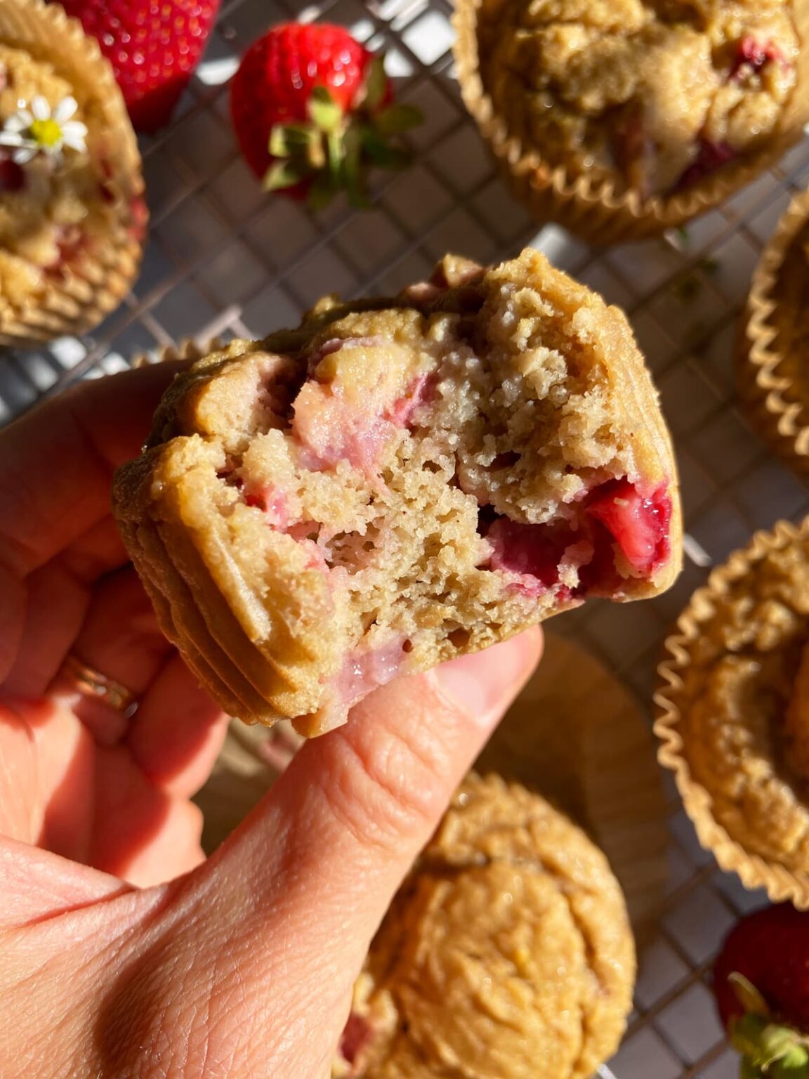 Strawberry Shortcake Muffins (Gluten Free, Paleo) - Bake It Paleo