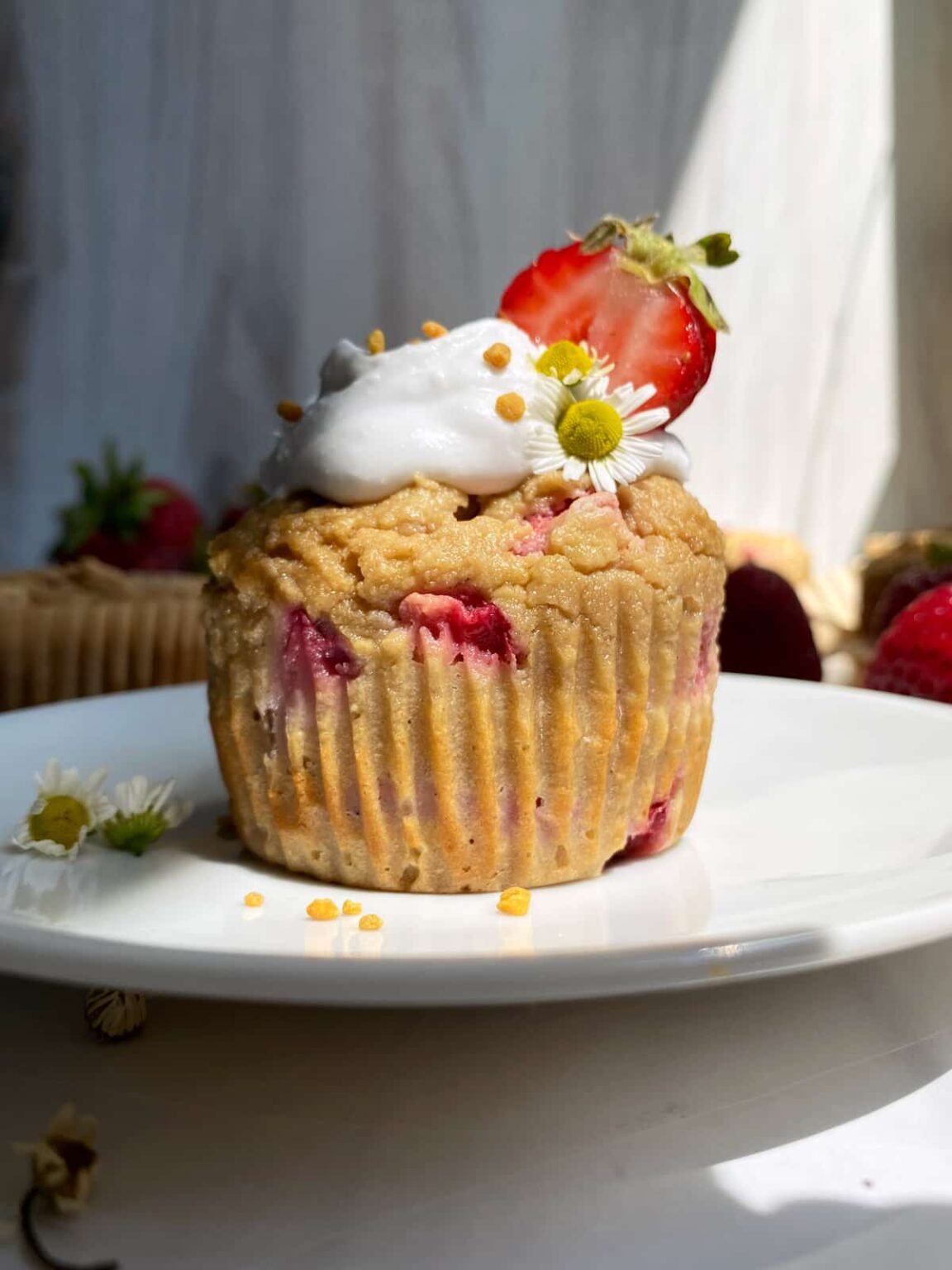 Strawberry Shortcake Muffins (Gluten Free, Paleo) - Bake It Paleo