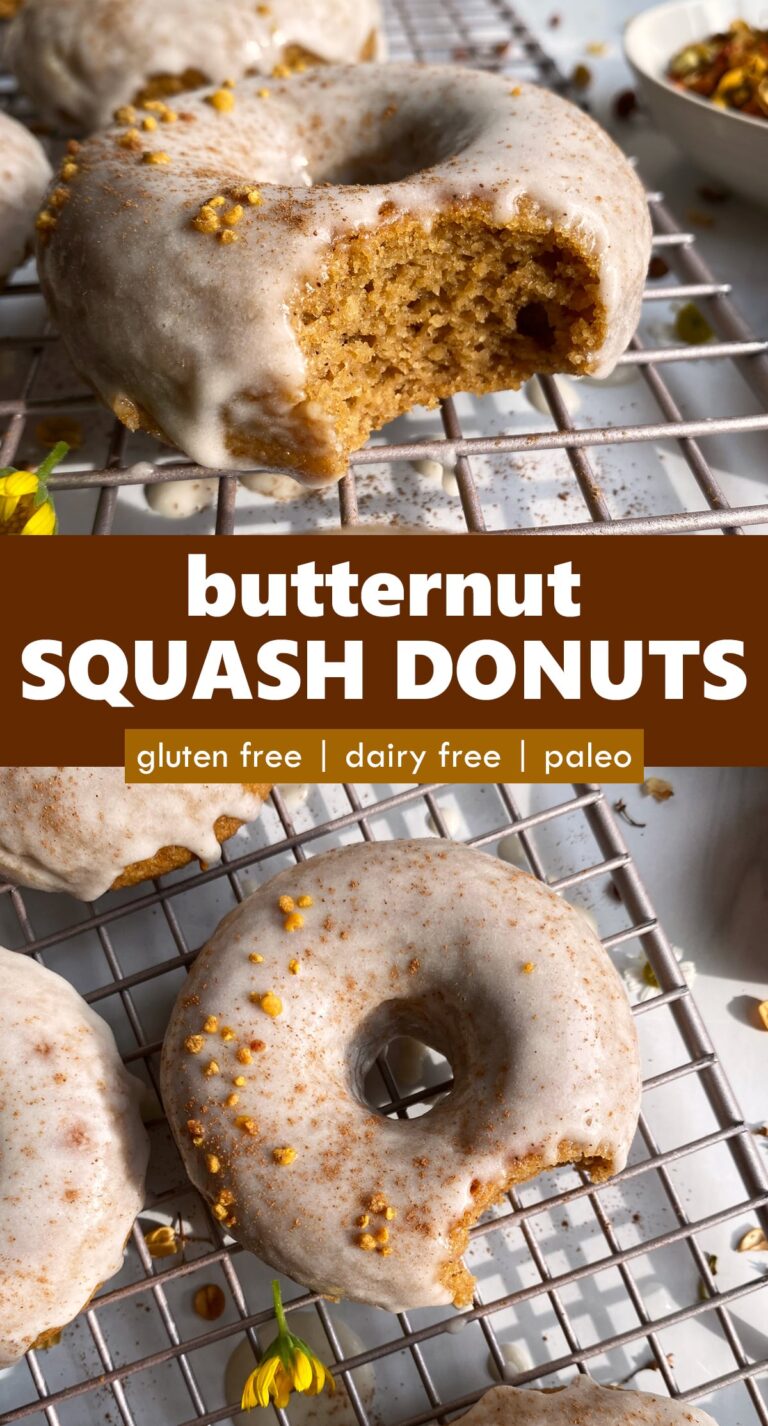 Healthy Butternut Squash Donuts (Baked) - Bake It Paleo