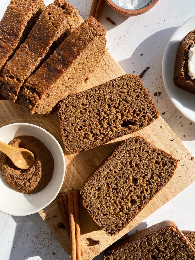Paleo Gingerbread Loaf (with Almond Flour) - Bake It Paleo