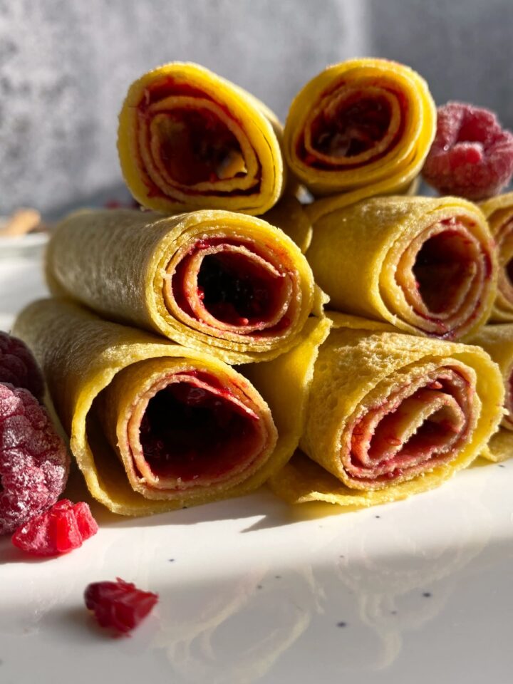 Healthy 3 Ingredient Crepes (No Sugar, Gluten Free) - Bake It Paleo