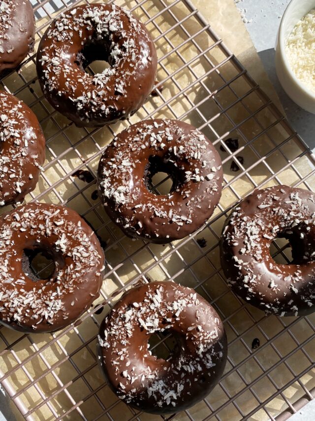 Easy Chocolate Coconut Donuts (Paleo) - Bake It Paleo