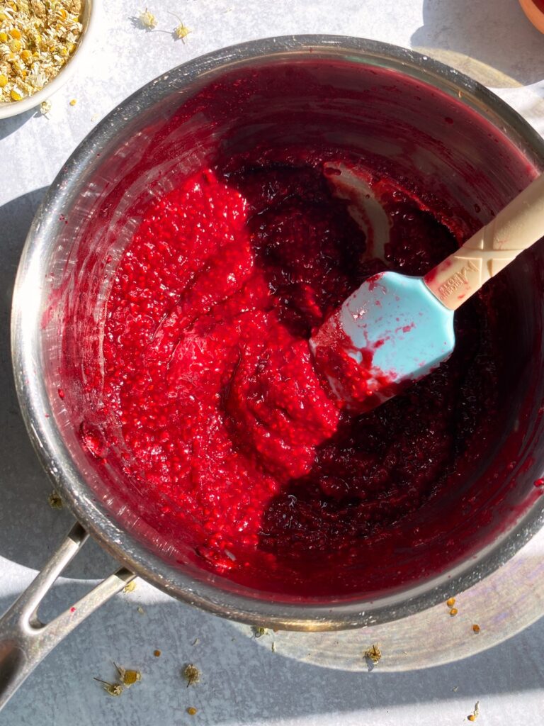 Honey Raspberry Jam (3 Ingredients) - Bake It Paleo
