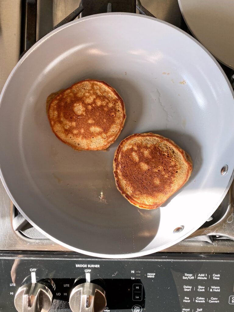Gluten Free Banana Protein Pancakes - Bake It Paleo