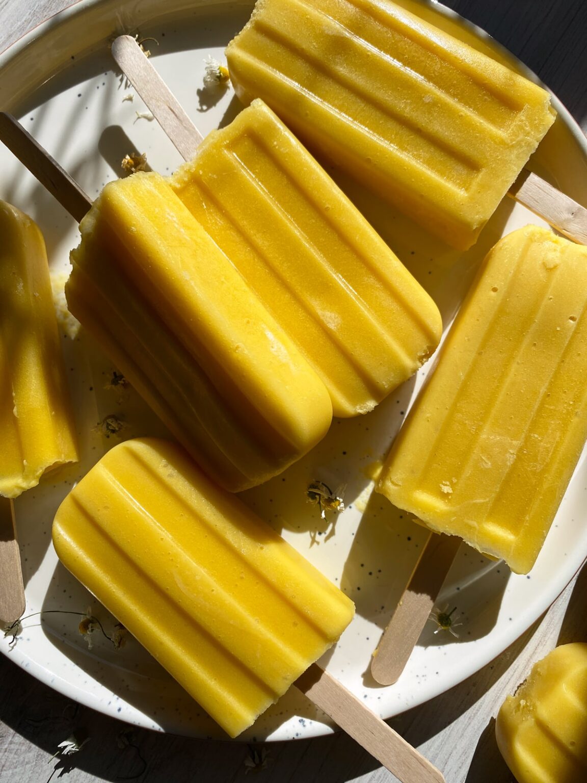 Healthy Mango Popsicles (Refined Sugar Free) - Bake It Paleo