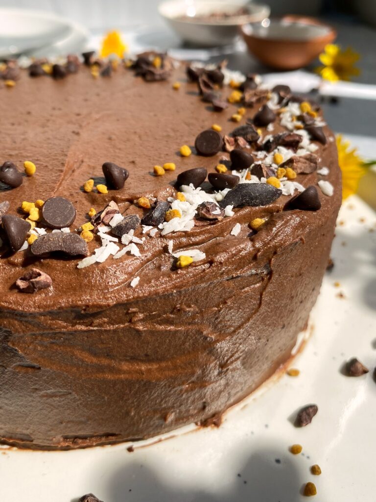 Healthy Chocolate Protein Cake (Gluten Free) - Bake It Paleo