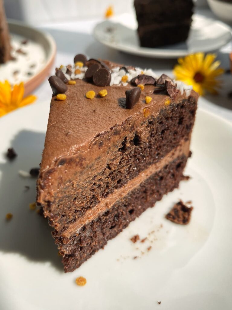 Healthy Chocolate Protein Cake (Gluten Free) - Bake It Paleo
