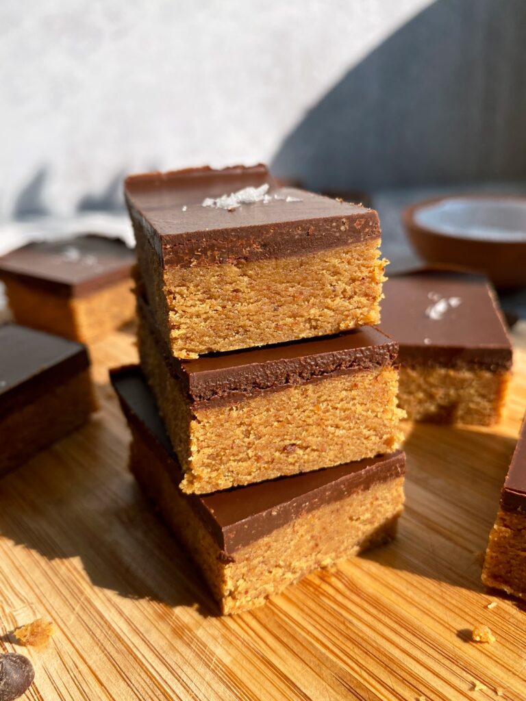 Healthy Almond Butter Protein Bars (Gluten Free) - Bake It Paleo