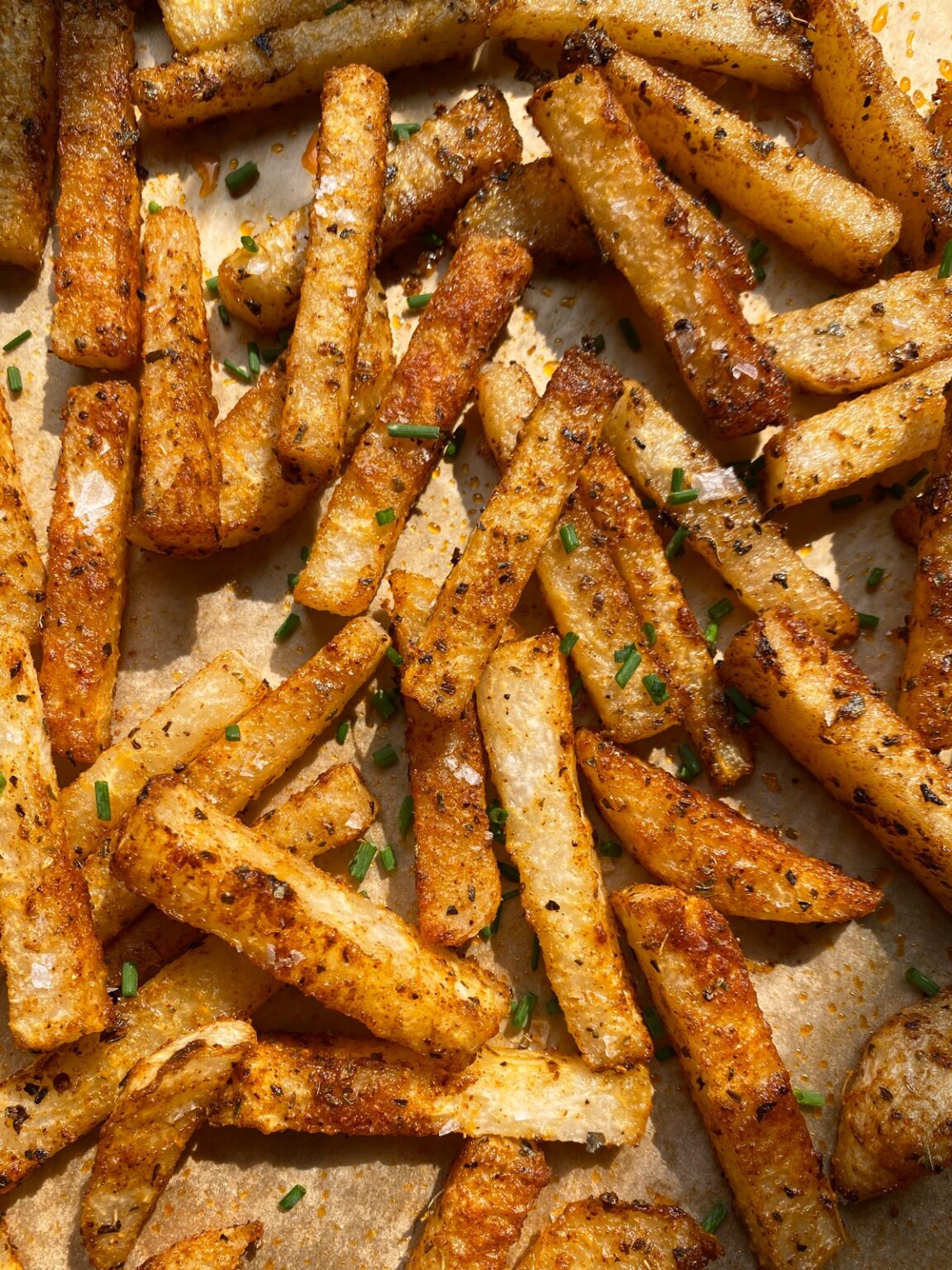 Baked Jicama Fries (Paleo) - Bake It Paleo