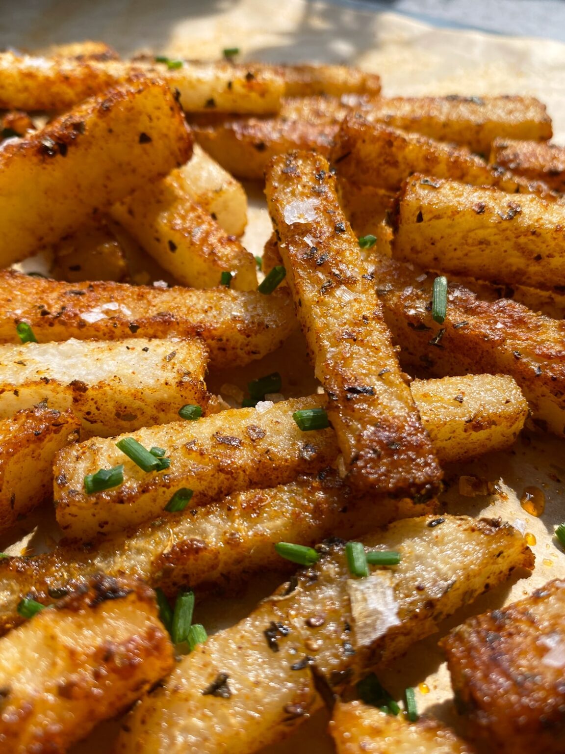 Baked Jicama Fries (Paleo) - Bake It Paleo