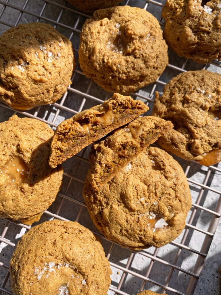 Salted Caramel Protein Cookies (Gluten Free) - Bake It Paleo
