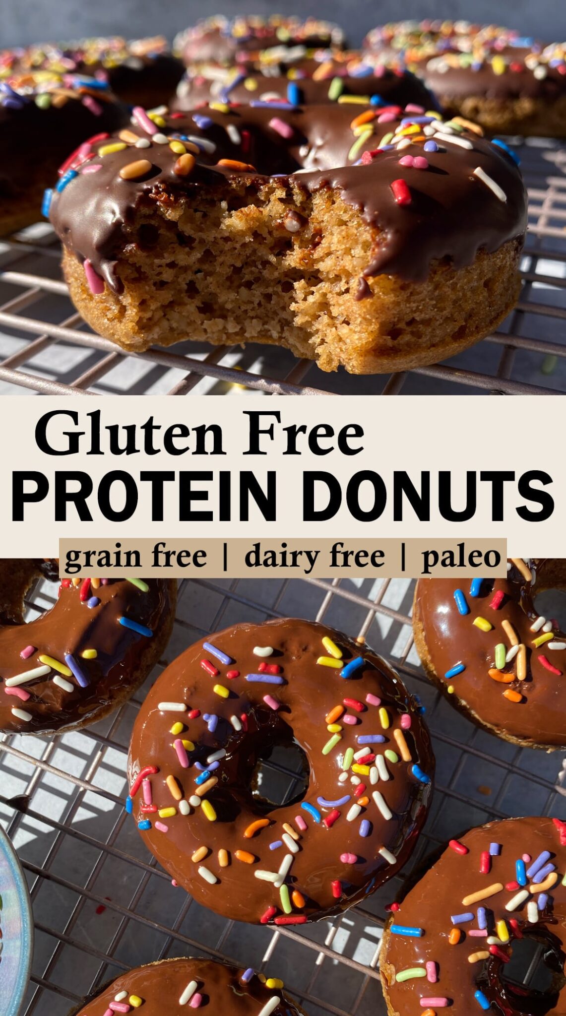 Gluten Free Protein Donuts (Dairy Free) - Bake It Paleo