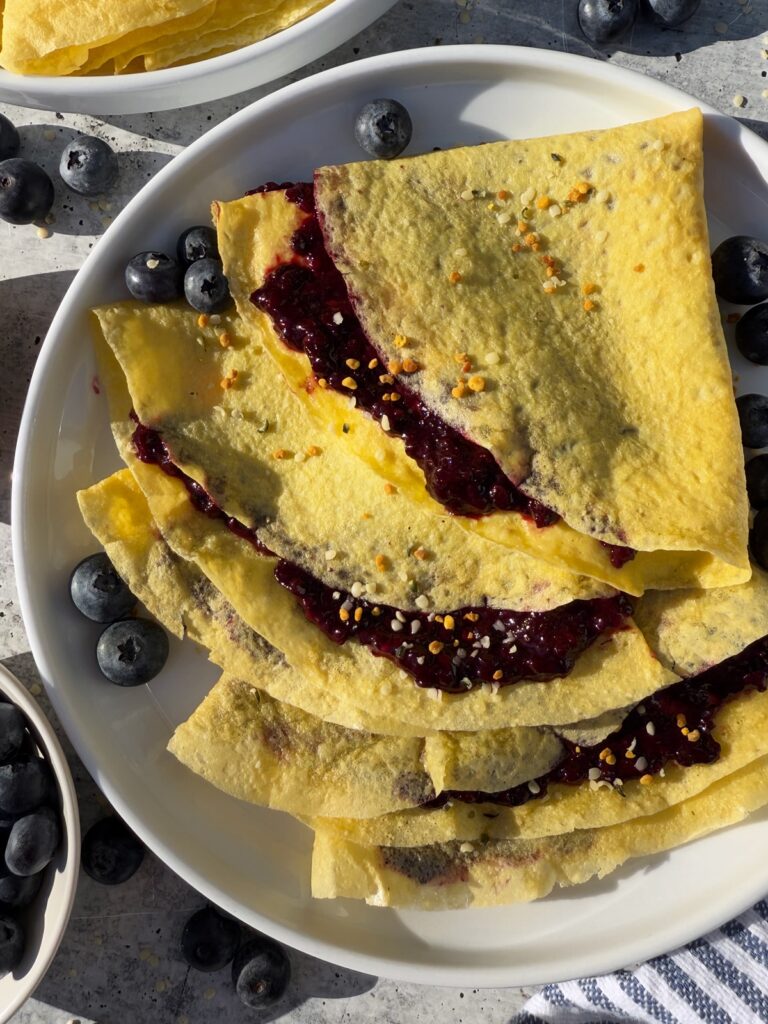 Healthy 3 Ingredient Crepes (No Sugar, Gluten Free) - Bake It Paleo
