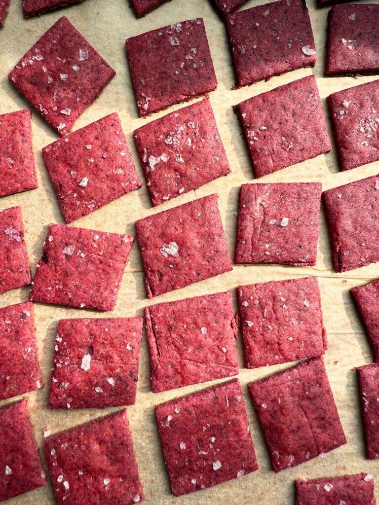 Beet Crackers (Gluten Free) - Bake It Paleo