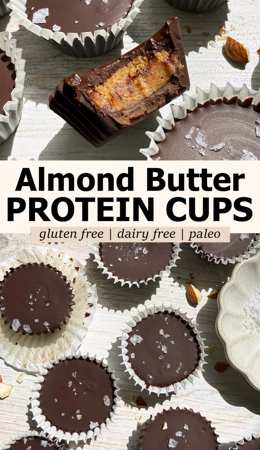 Protein Almond Butter Cups (Paleo) - Bake It Paleo