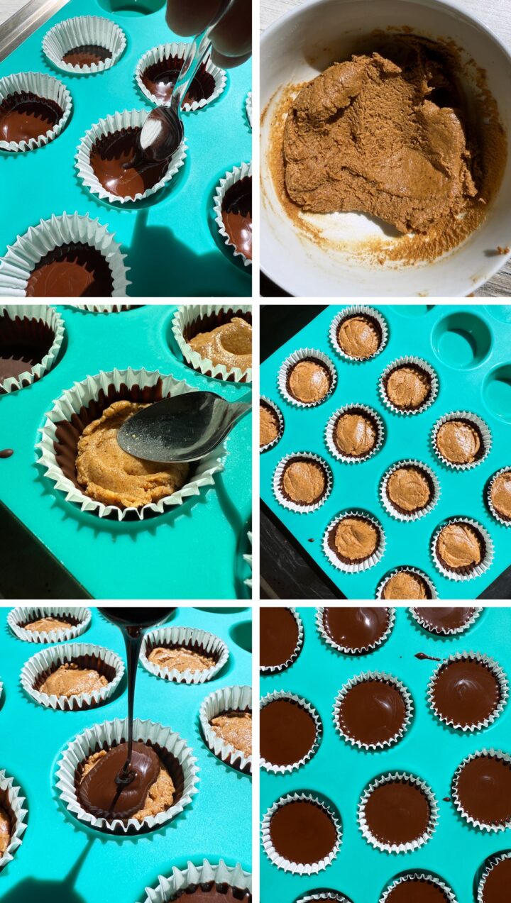 Protein Almond Butter Cups (Paleo) - Bake It Paleo