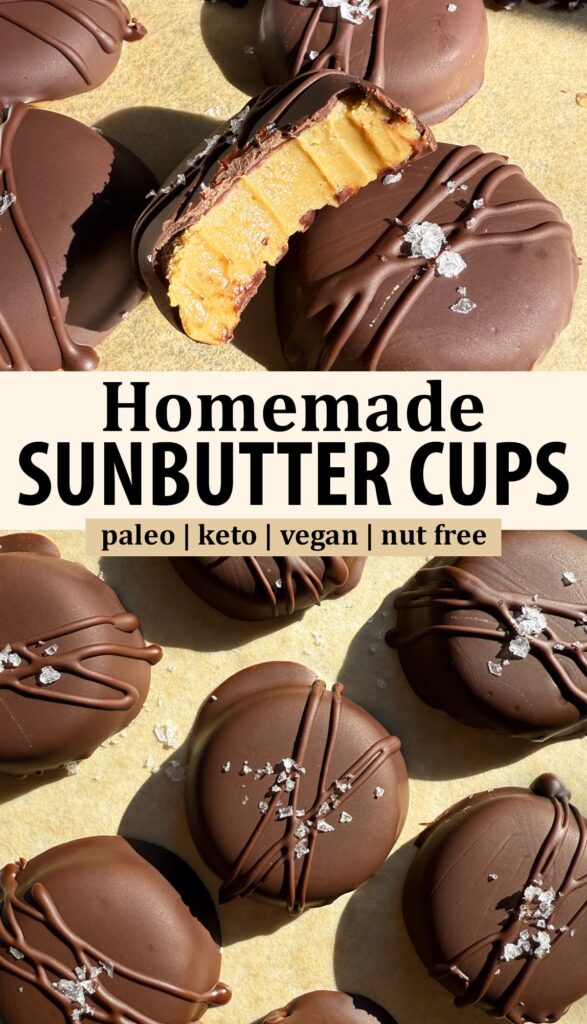 Homemade Sunbutter Cups (Paleo, Keto, Vegan) - Bake It Paleo